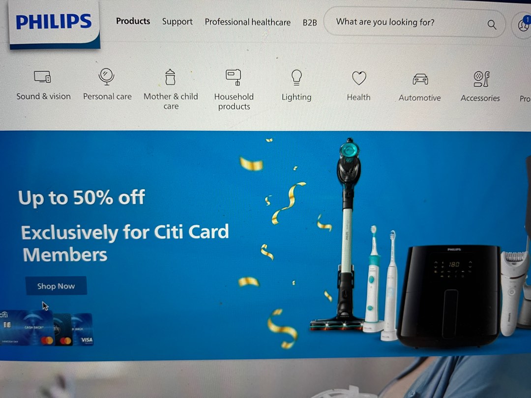 PHILIPS 50% off discount code kitchen domestic appliance vacuum iron ...