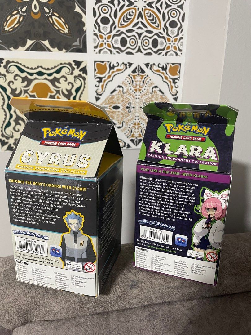 Pokemon Cyrus and Klara Box, Hobbies & Toys, Toys & Games on Carousell