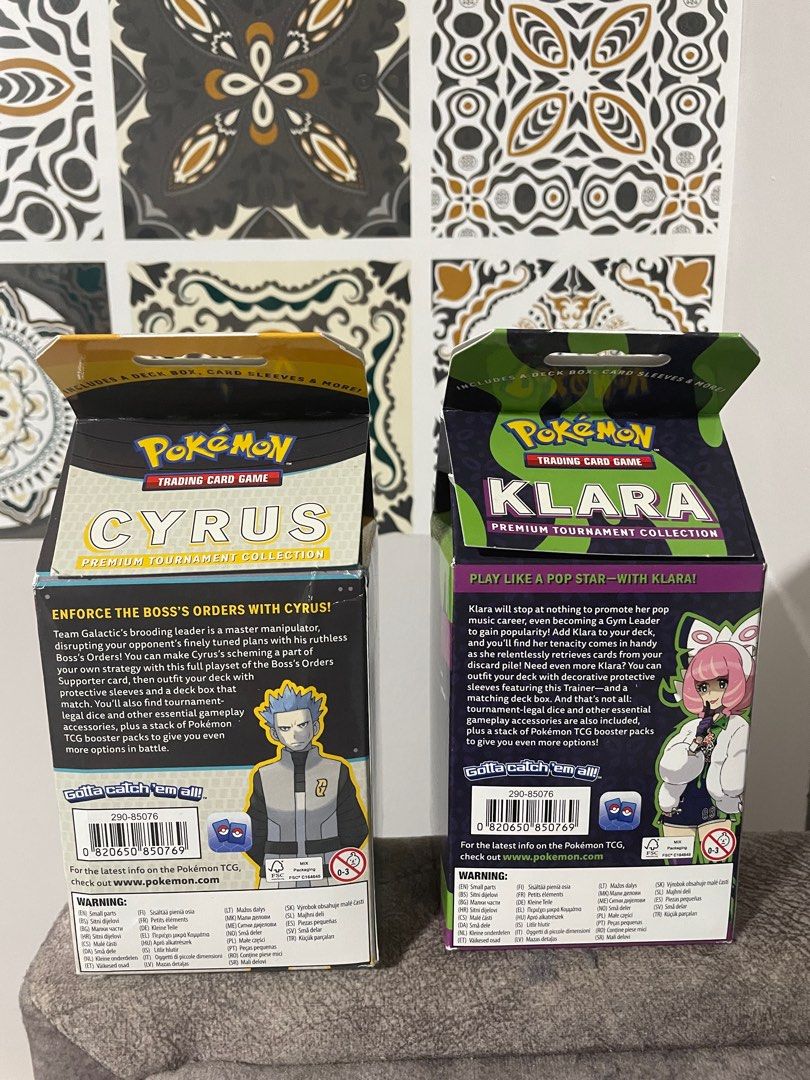 Pokemon Cyrus and Klara Box, Hobbies & Toys, Toys & Games on Carousell