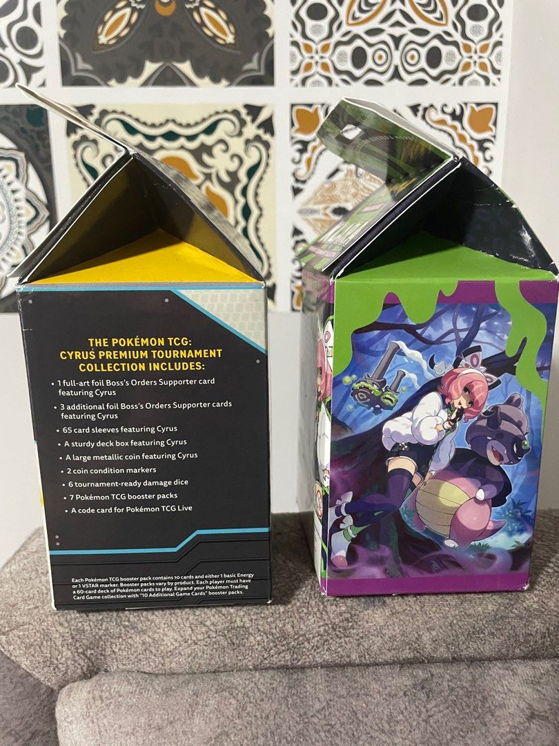 Pokemon Cyrus and Klara Box, Hobbies & Toys, Toys & Games on Carousell
