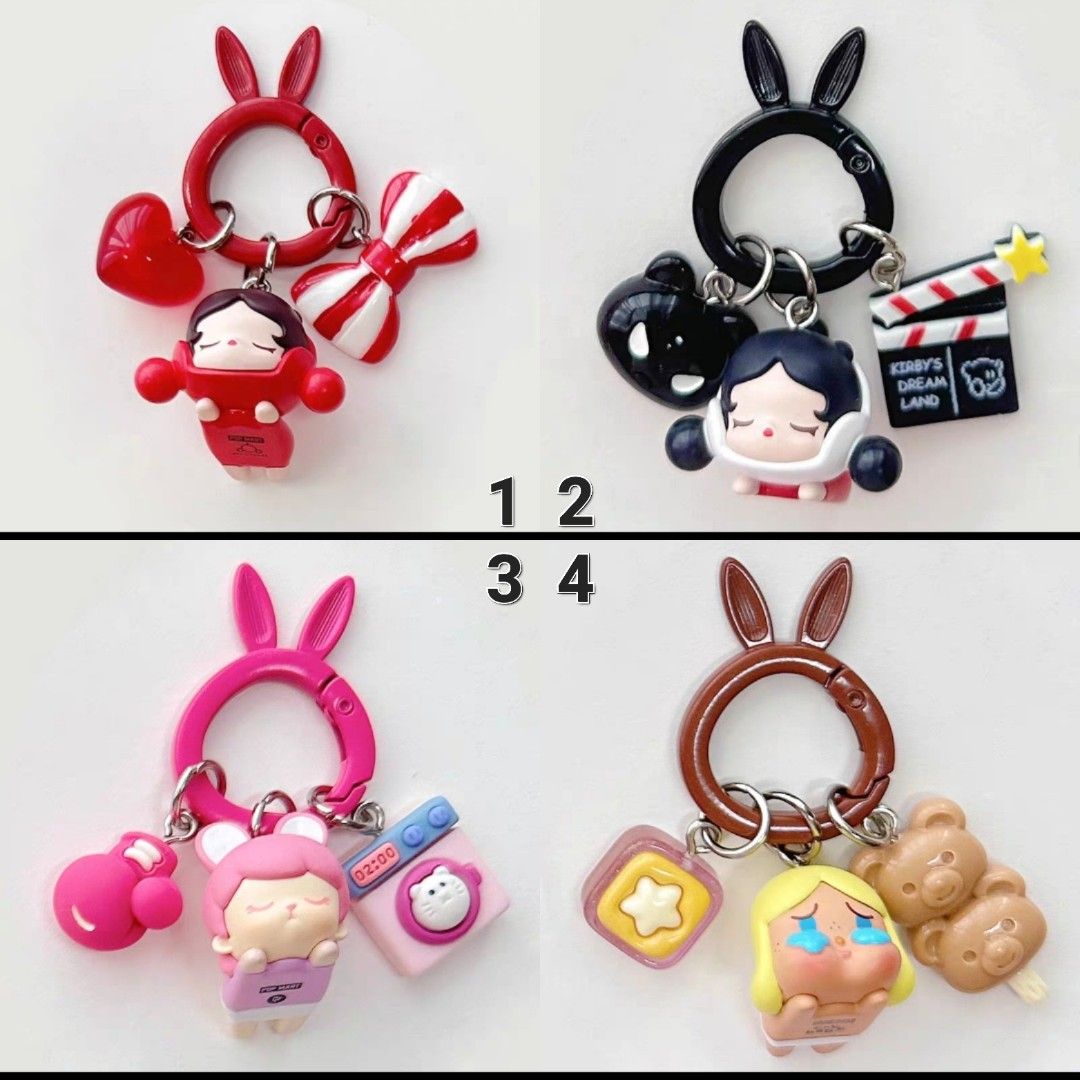 PopMart Customised Characters Figurines Phone/ Bag Keychains, Mobile ...