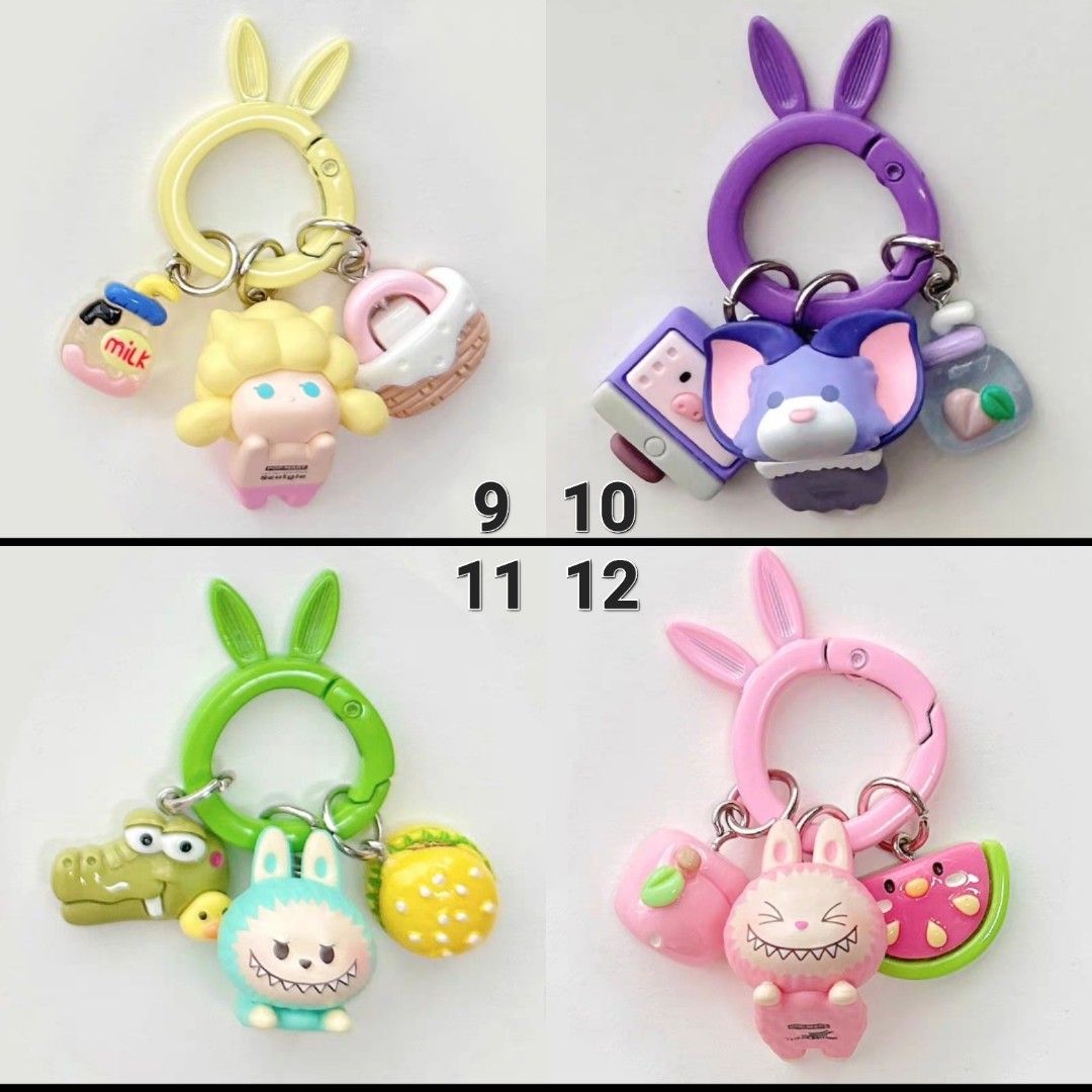 PopMart Customised Characters Figurines Phone/ Bag Keychains, Mobile ...