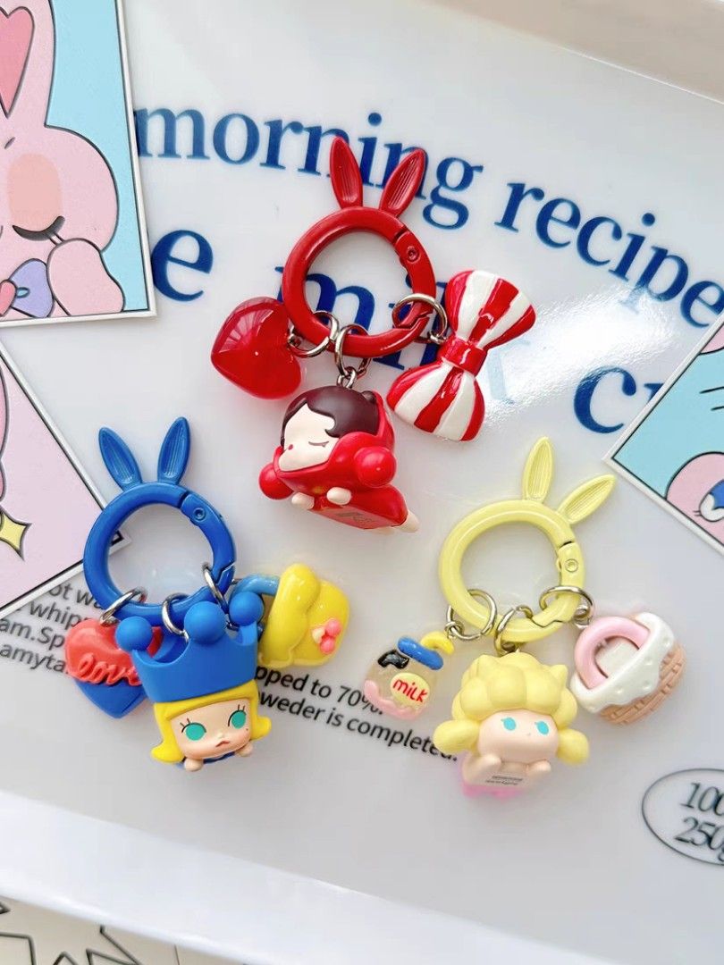 PopMart Customised Characters Figurines Phone/ Bag Keychains, Mobile ...