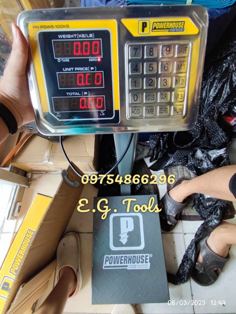 POWERHOUSE 100kgs. Capacity Digital, Rechargeable, Platform Weighing ...