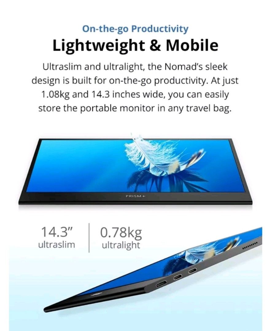 Prism+ NOMAD 16 Portable Screen, Computers & Tech, Parts & Accessories ...