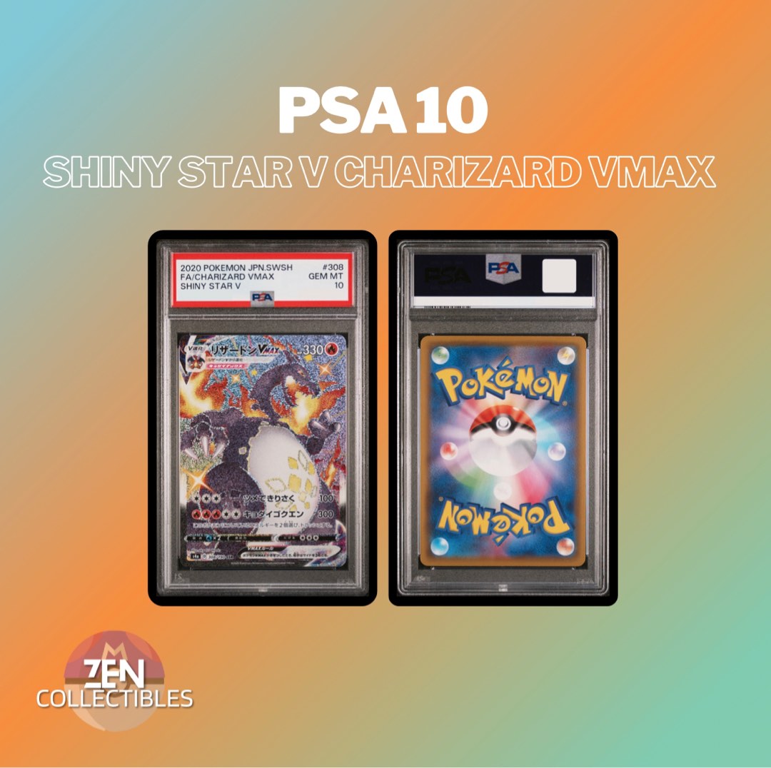 [PSA 10] JAPANESE SHINY STAR V CHARIZARD VMAX, Hobbies & Toys, Toys ...