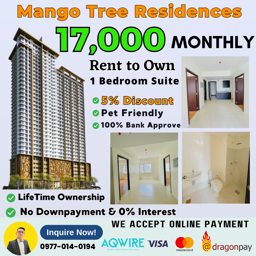 QC, San juan 1 BR No Downpayment RFO Ready Mango Tree Residences Near ...