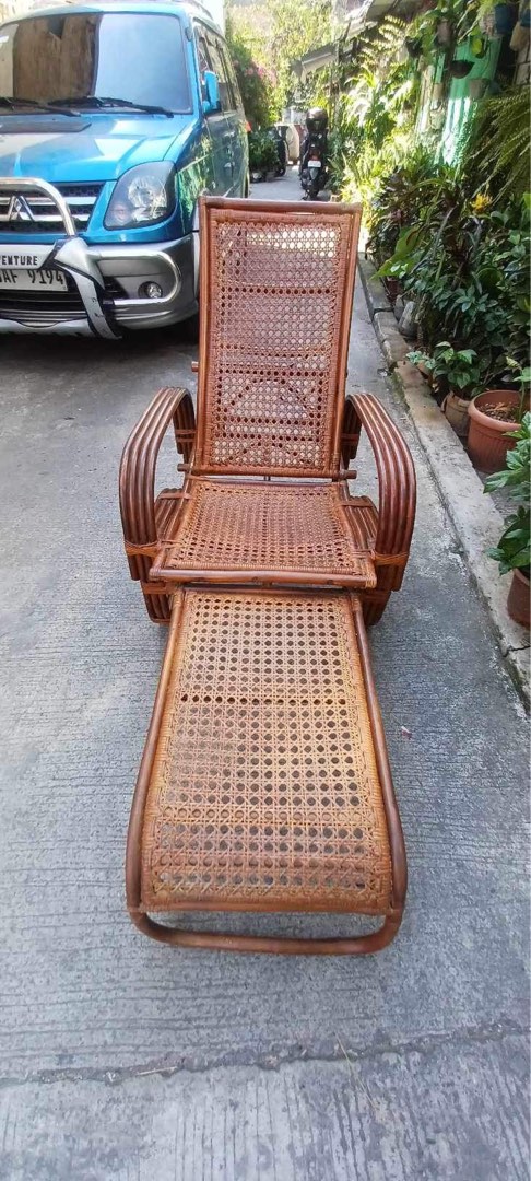 Rattan chair Japan surplus on Carousell