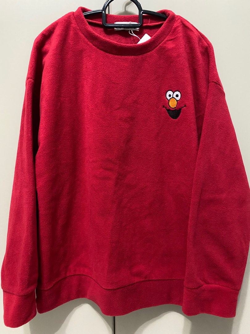 RED ELMO SWEATER, Women's Fashion, Coats, Jackets and Outerwear on ...