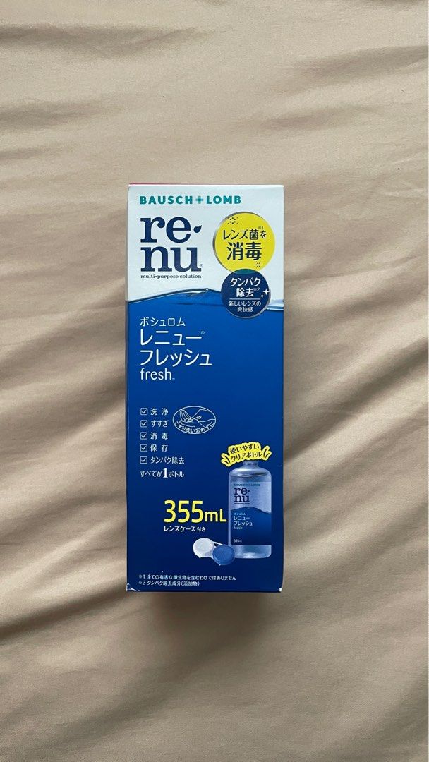 Re-Nu Contact lens solution (355ml), Beauty & Personal Care, Ear Care on Carousell