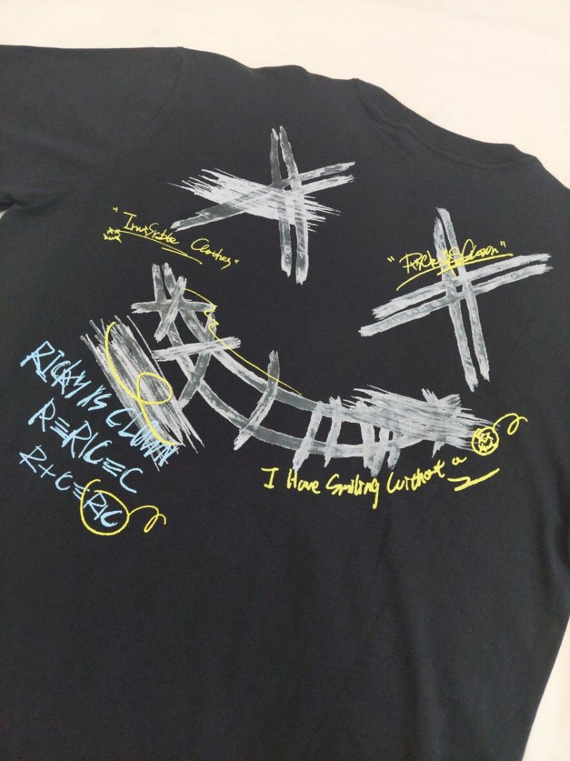 RICKY IS CLOWN MODERN GRAFFITI BLACK TSHIRT KAOS LUXURY AUTHENTIC ...