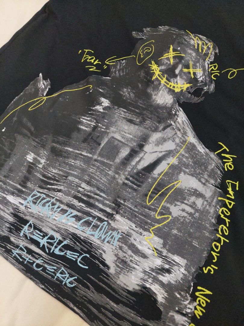 RICKY IS CLOWN MODERN GRAFFITI BLACK TSHIRT KAOS LUXURY AUTHENTIC ...