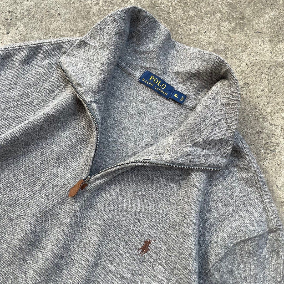 RL Quarter Zip BrowN, Men's Fashion, Coats, Jackets and Outerwear on ...