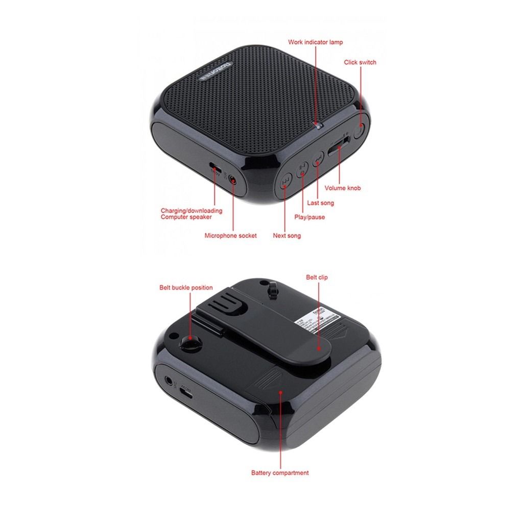 Rolton K400 Voice Amplifier Speaker Bluetooth | Speaker Microphone | Pembesar Suara Mikrofon ...