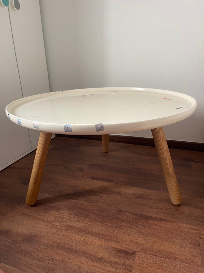 Round coffee table 80cm diameter, Furniture & Home Living, Furniture ...