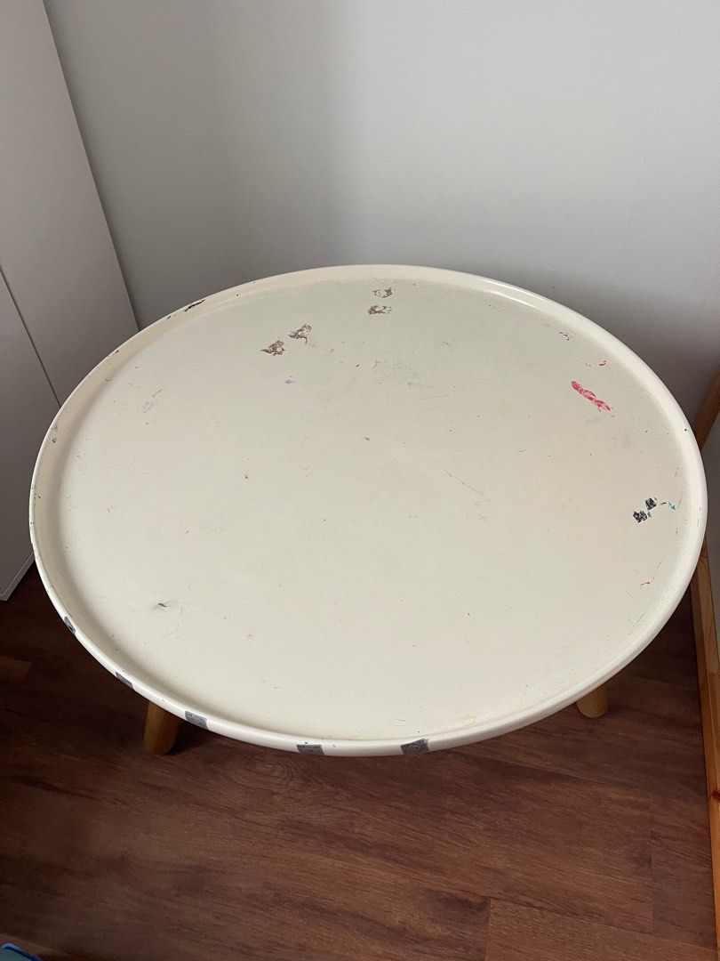 Round coffee table 80cm diameter, Furniture & Home Living, Furniture ...