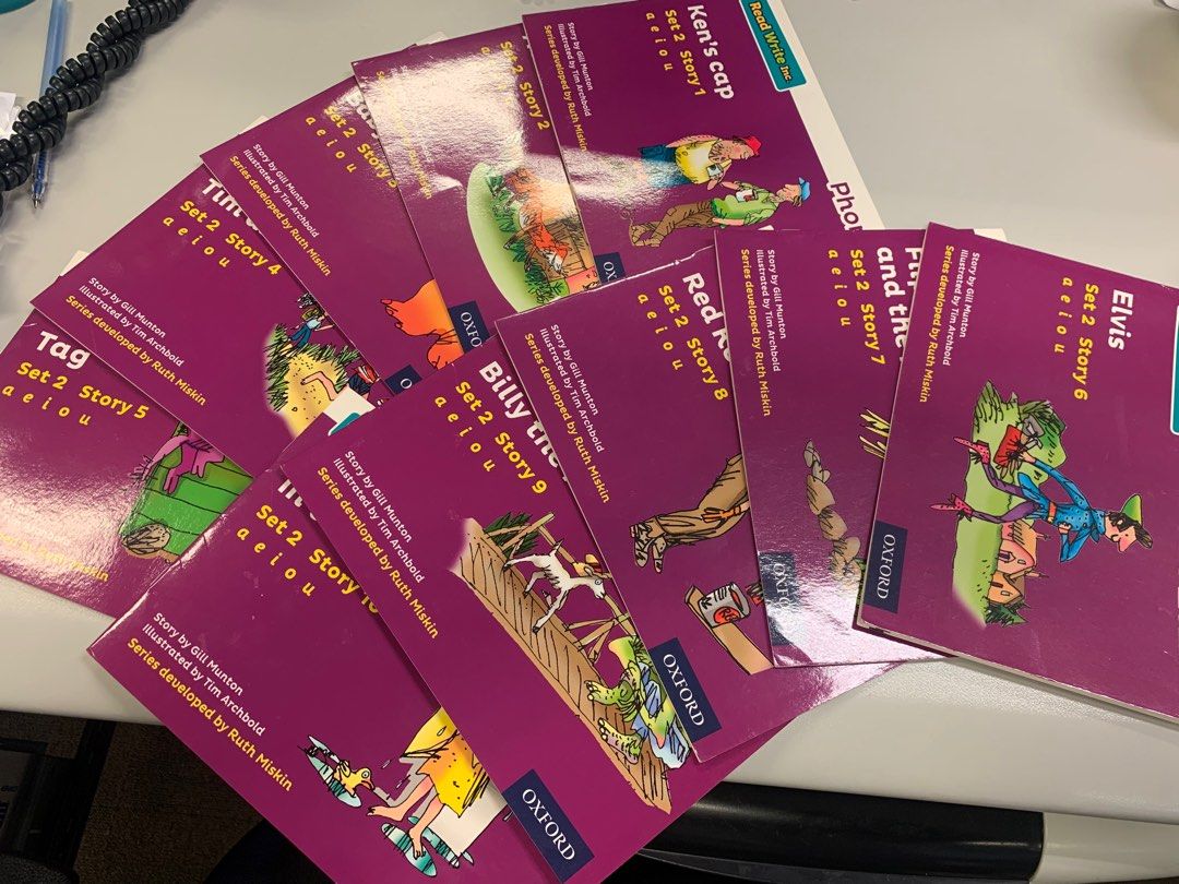 Rwi purple books, Oxford read write inc, 興趣及遊戲, 書本 & 文具, 教科書 - Carousell