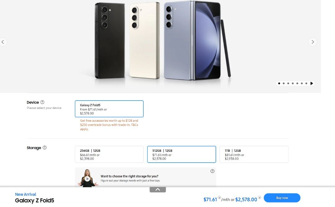 Samsung Galaxy Fold 5 512G Black+ Galaxy Z Fold5 Slim S Pen Case, Mobile Phones & Gadgets ...