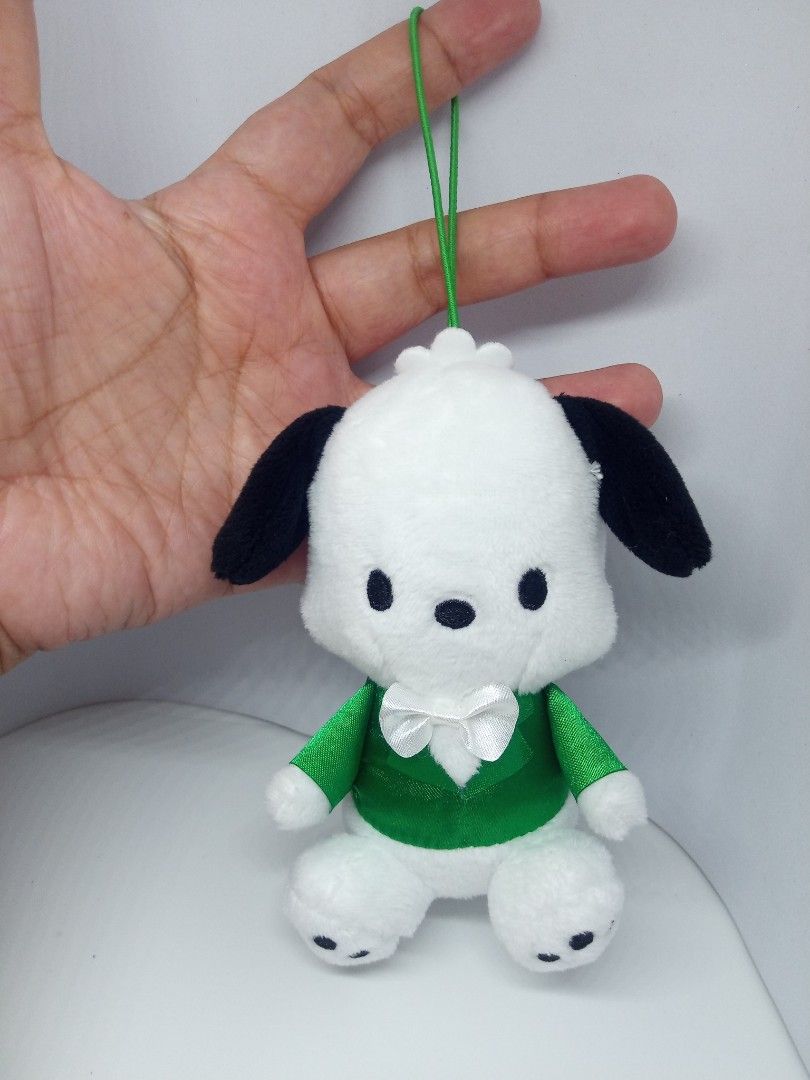 Sanrio Pochacco Green Color Suit Mascot Plush, Hobbies & Toys, Toys ...
