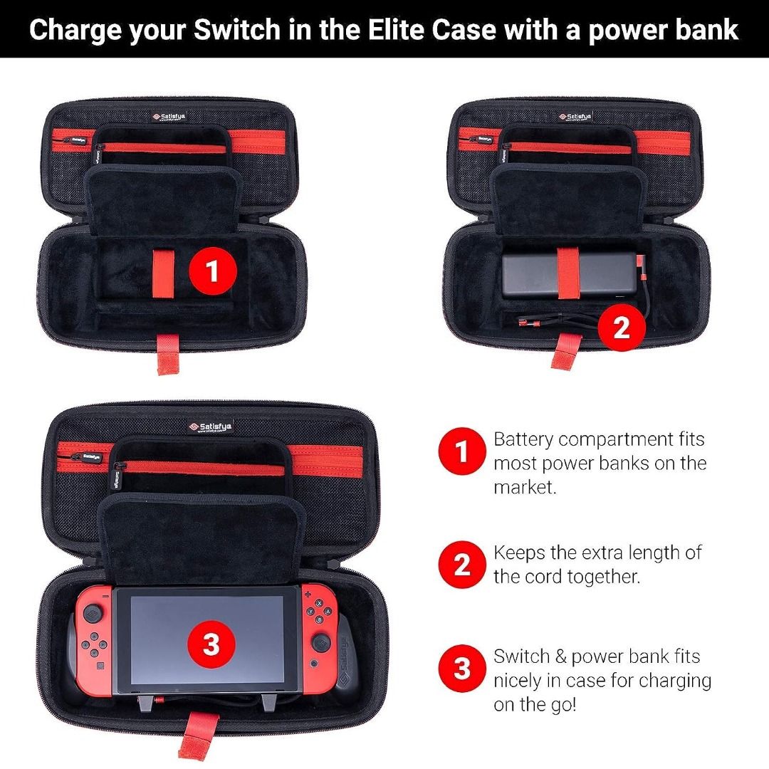 Satisfye – ZenGrip Pro Gen 3 OLED Elite Bundle, Accessories Compatible with Nintendo Switch ...