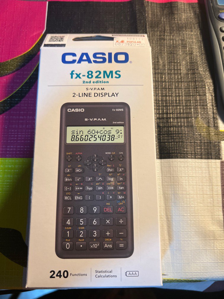 School calculator (CASIO fx-82ms 2nd edition), Hobbies & Toys ...