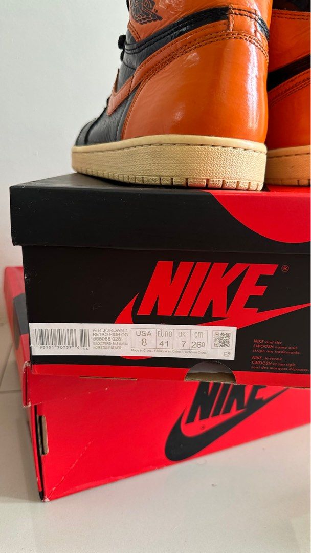 Sepatu Air Jordan 1 Retro High OG, Fesyen Pria, Sepatu , Sneakers di ...