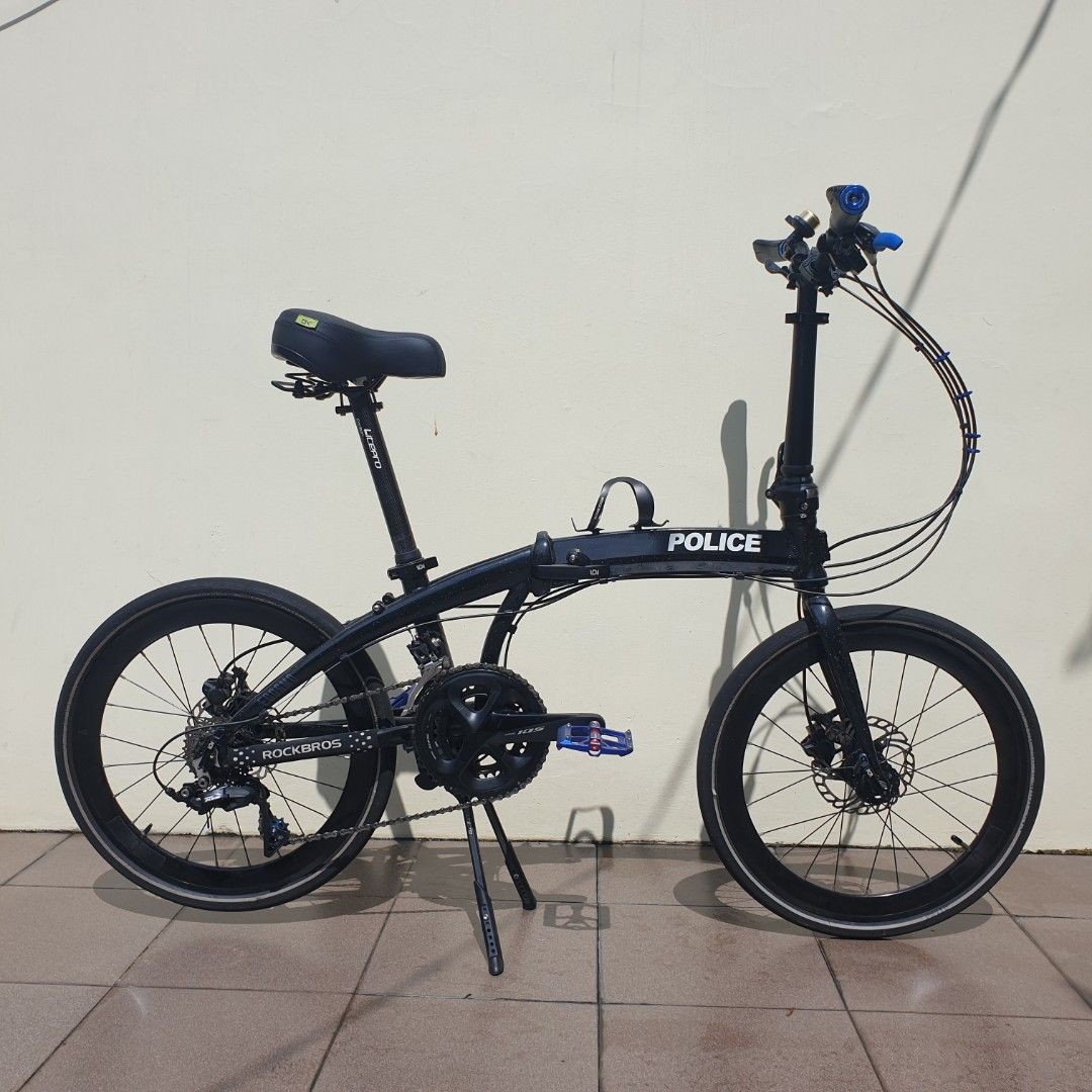 Sepeda Lipat Element Ecosmo Police 11 Speed FULL UPGRADE Shimano 105 ...