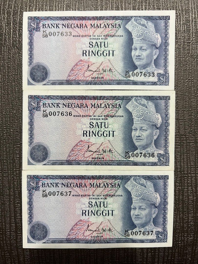 Series 3 SATU RINGGIT LOW NUMBER, Hobbies & Toys, Collectibles ...