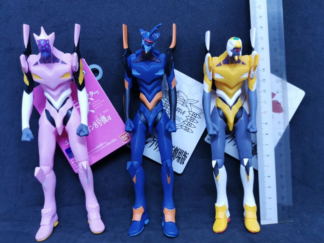 SET OF 5 Bandai Movie Monster Series Neon Genesis Evangelion All Eva Variants MMS Sofubi Sofy ...