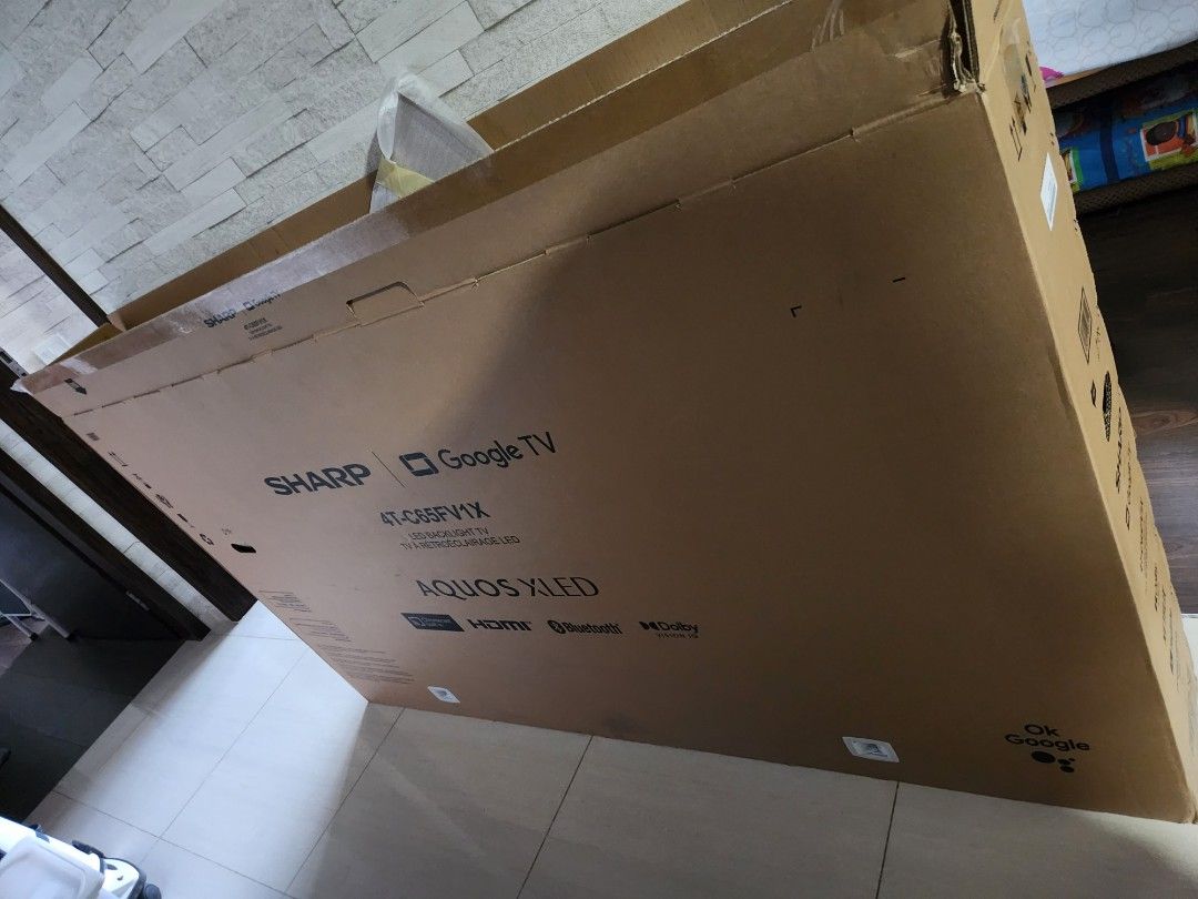 Sharp Aquos 65 inch TV stand, bracket and box., TV & Home Appliances ...
