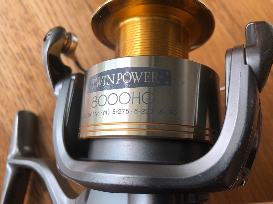 Shimano Twinpower 6000HG with 8000 line spool, Sports Equipment ...