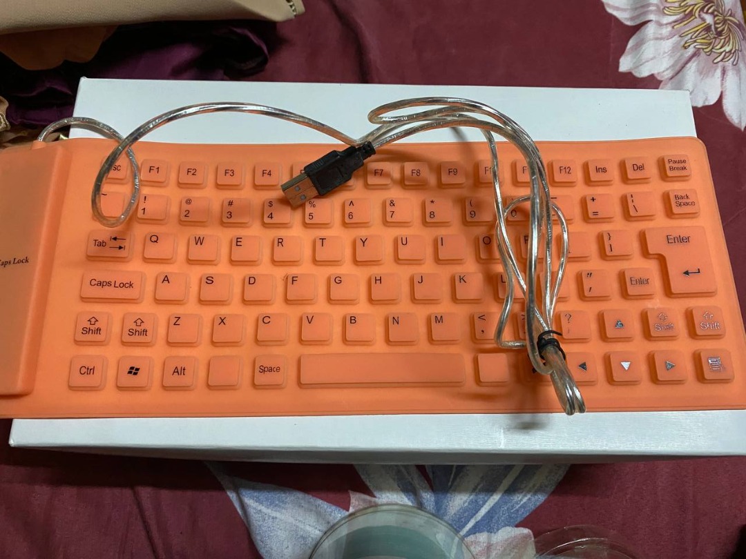 Silicon Keyboard Computers Tech Parts Accessories Computer