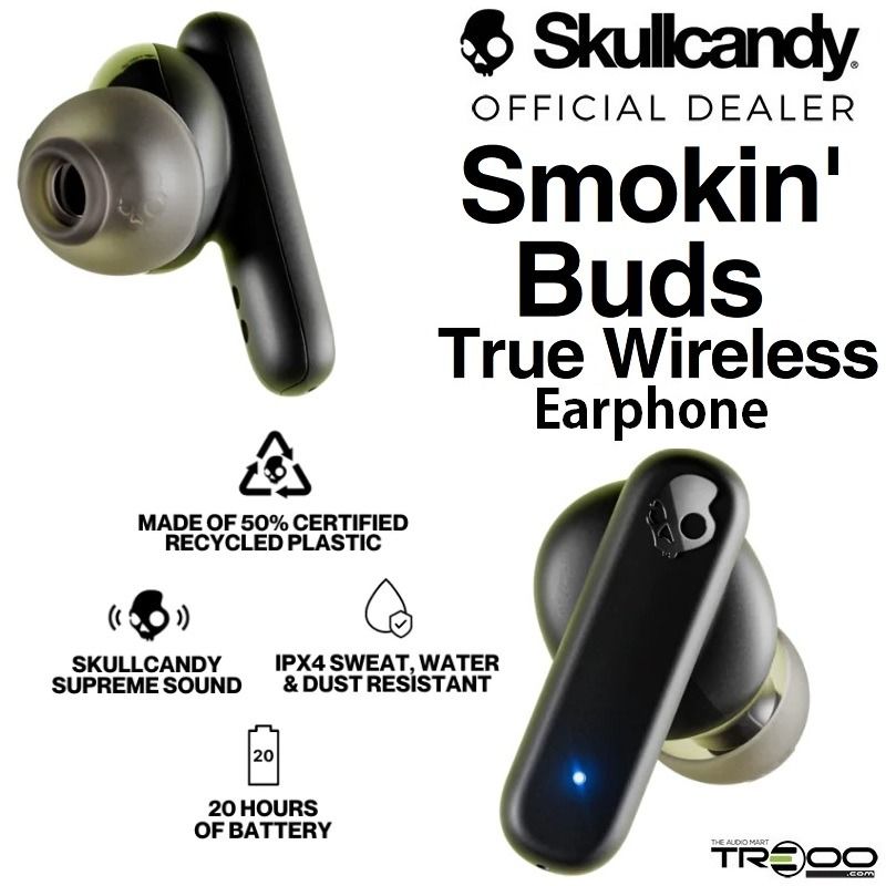 [Official]($1.50 Cashback!) Skullcandy Smokin Buds True Wireless ...