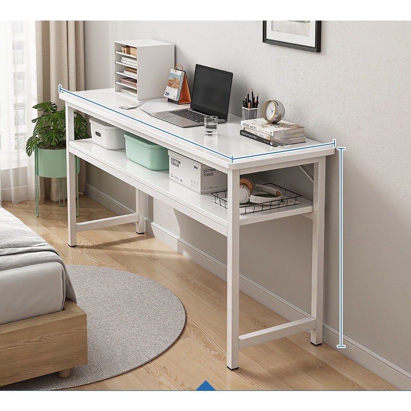 Slim Long Desk for Study/Work, Furniture & Home Living, Furniture ...