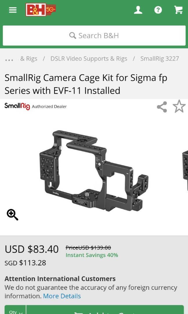Smallrig sigma fp cage smallrig 3227, Photography, Photography ...