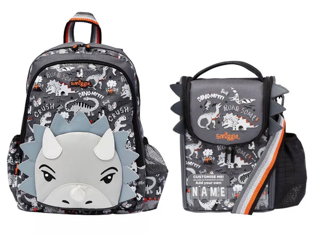 Smiggle junior animalia backpck/bag & lunchbag set, Babies & Kids ...