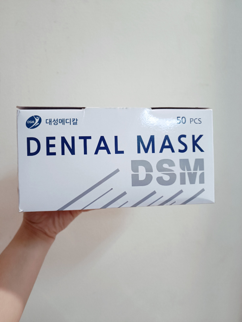 Sold Per Box, White | DENTAL Disposable Face Mask 3-Ply With Ear Loop ...