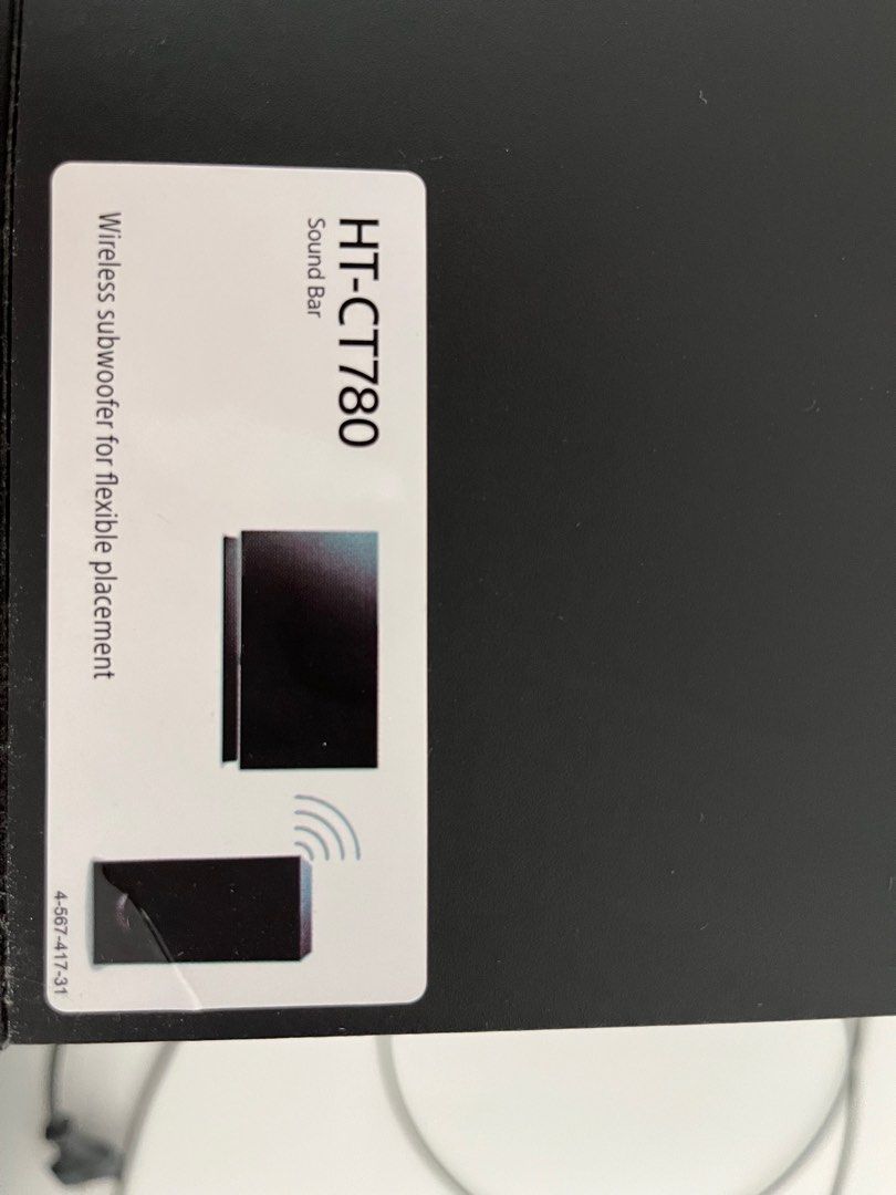 Sony sound bar and subwoofer HT-CT780, Audio, Soundbars, Speakers ...