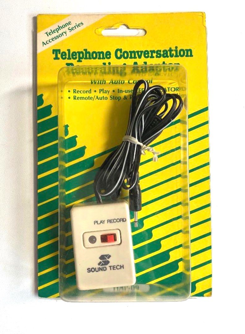 Soundtech Telephone Recording Adaptor (new), Audio, Voice Recorders on ...