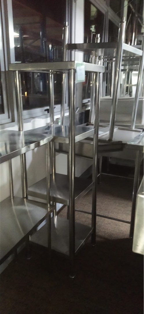 Stainless Steel Rack/ 4 tier rack/ shelving/ tray return rack/storage ...