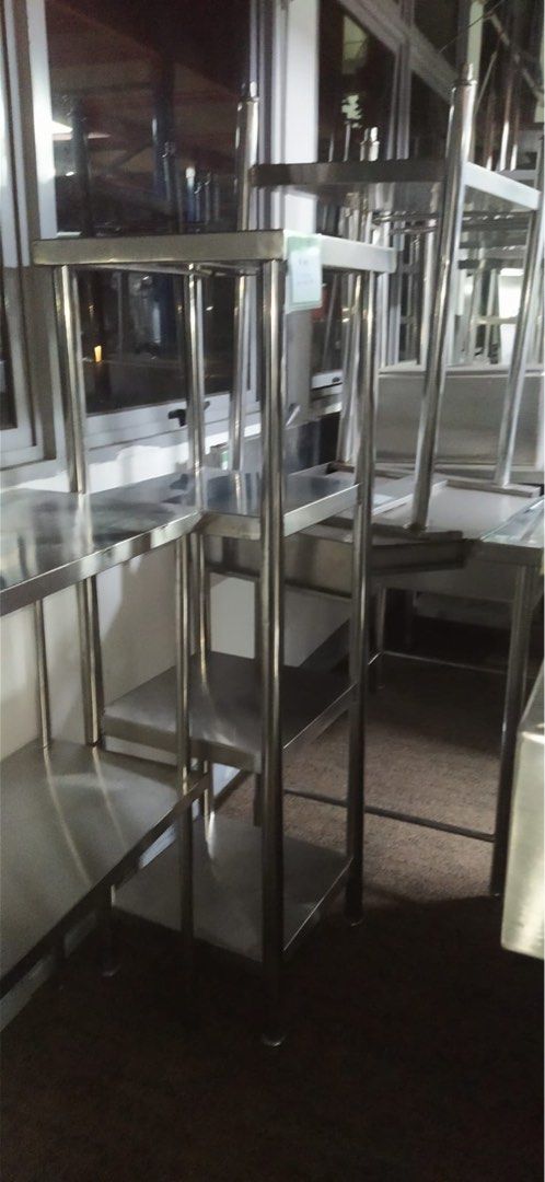 Stainless Steel Rack/ 4 tier rack/ shelving/ tray return rack/storage ...