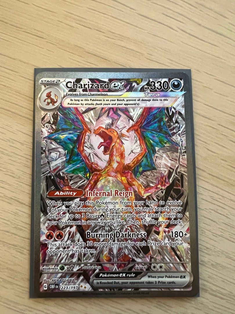 SV3 OBF EN Pokemon Obsidian Flames Charizard ex Special Illustration ...