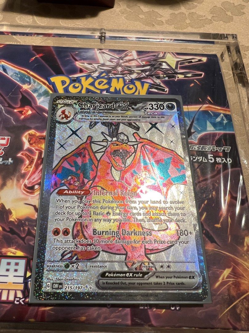 SV3 OBF EN Pokemon Obsidian Flames Charizard ex Secret Rare, Hobbies ...