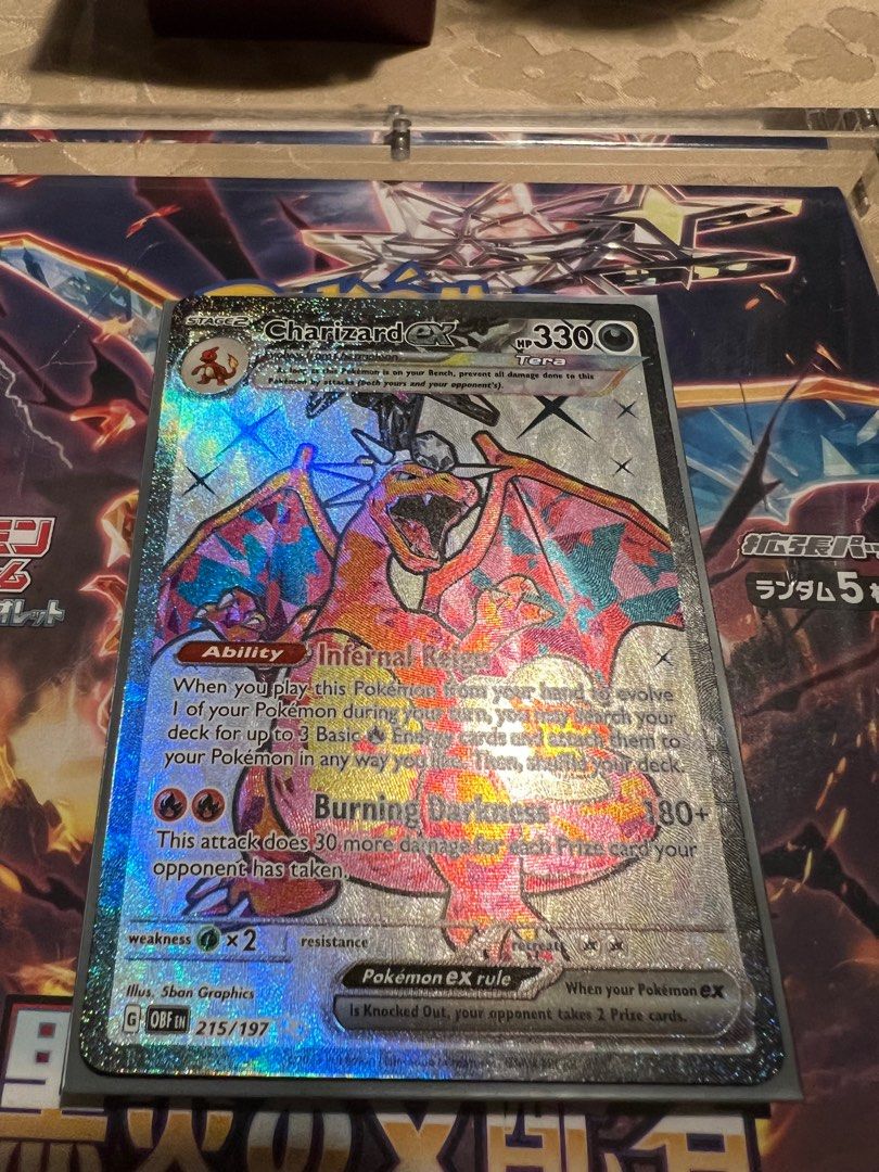 SV3 OBF EN Pokemon Obsidian Flames Charizard ex Secret Rare, Hobbies ...