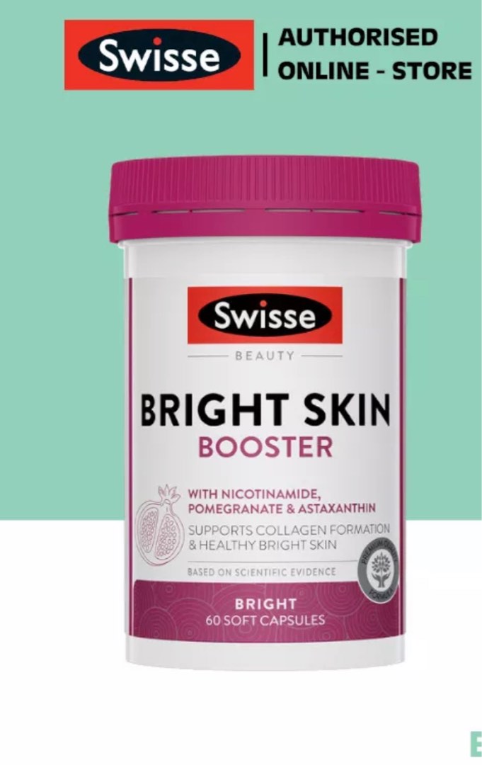 Swisse Bright Skin Booster 60s, Health & Nutrition, Health Supplements ...
