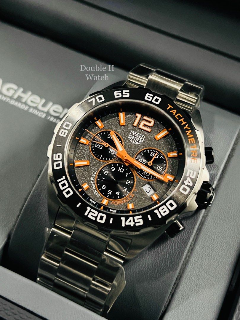 TAGHeuer Formula 1 Quartz Chronograph Ceramic Bezel 43mm Asphalt ...