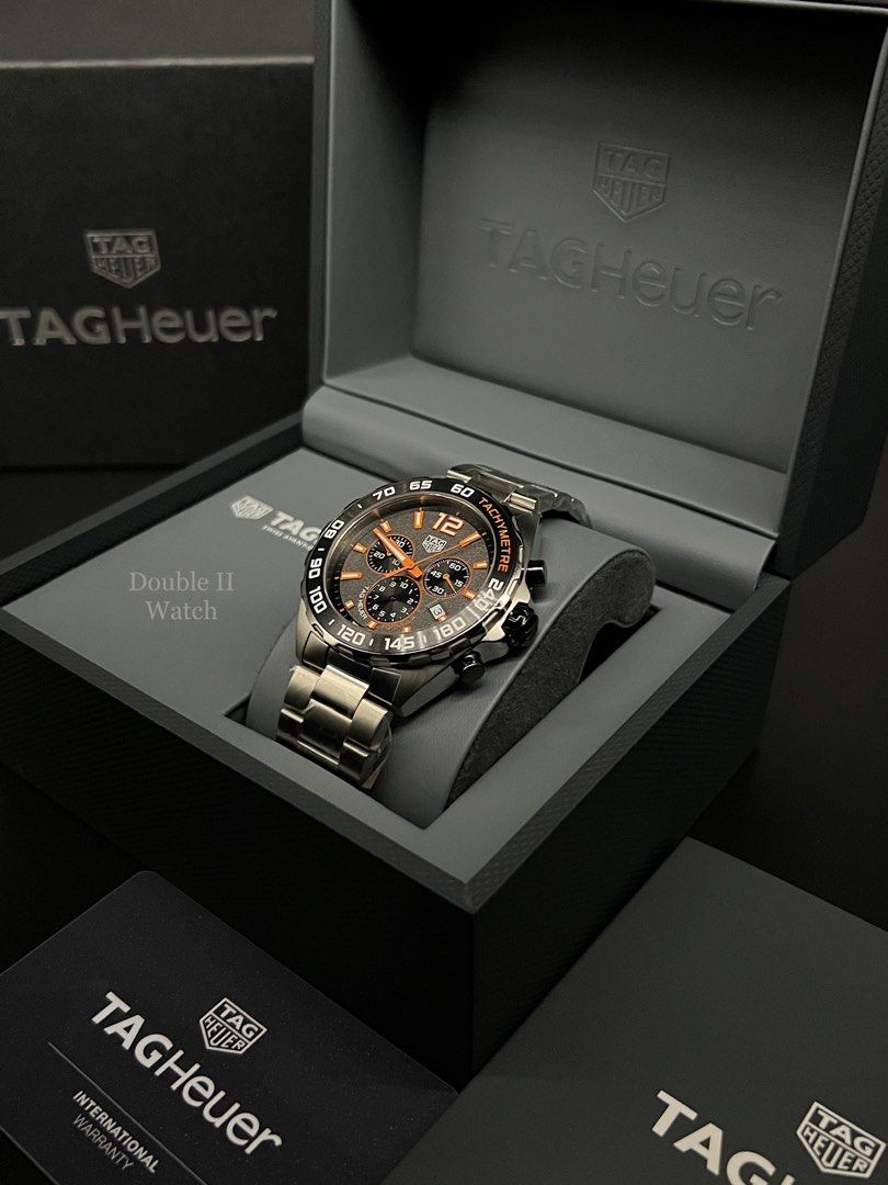 TAGHeuer Formula 1 Quartz Chronograph Ceramic Bezel 43mm Asphalt ...