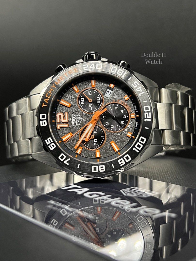 TAGHeuer Formula 1 Quartz Chronograph Ceramic Bezel 43mm Asphalt ...
