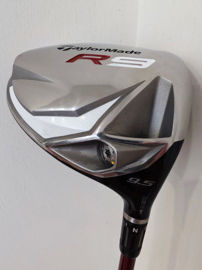 TaylorMade R9 Driver 9.5 Degrees loft with Fujikura Motore Flex R Shaft ...