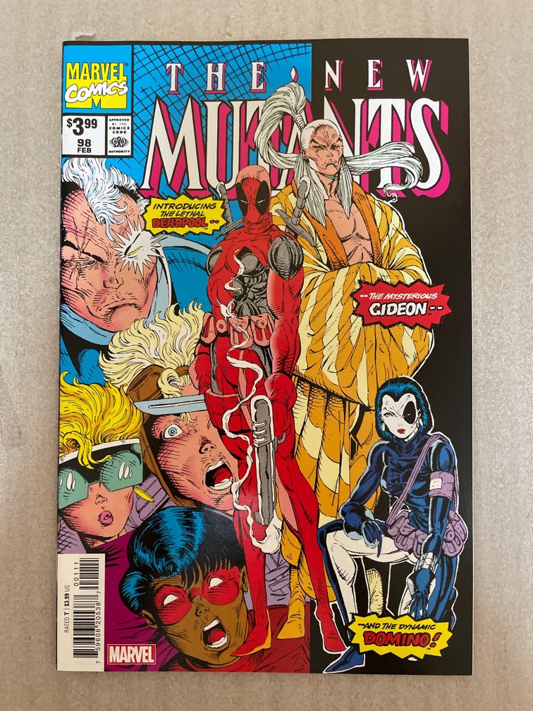 The New Mutants #98 Fasimile - 1st appearance of Deadpool, Hobbies ...